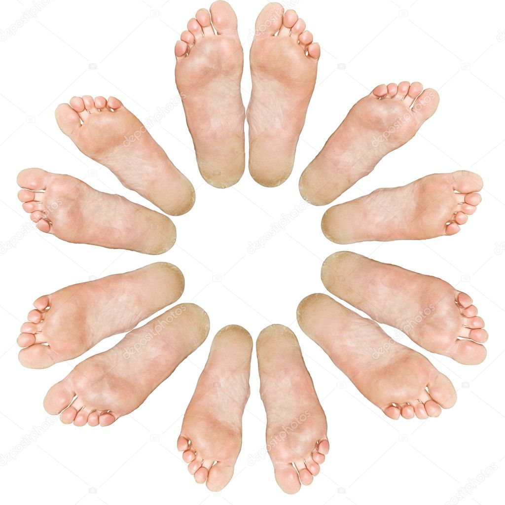 Circle. The large and small feet Stock Photo by ©petrkurgan 8240590