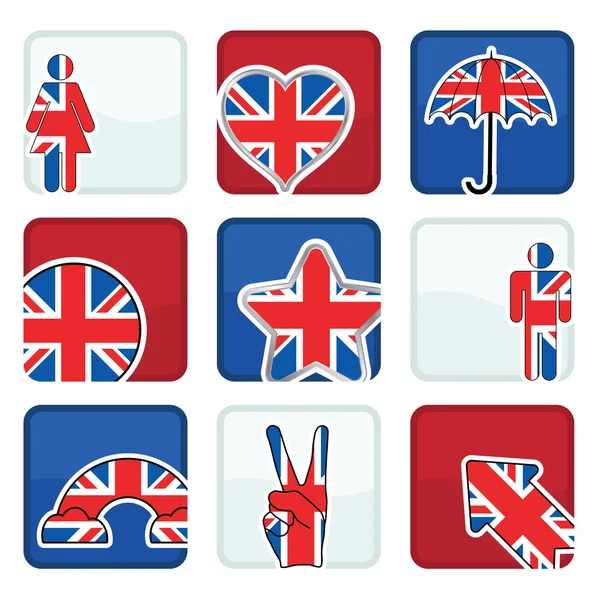 United kingdom stickers — Stock Vector © mattasbestos #2076352