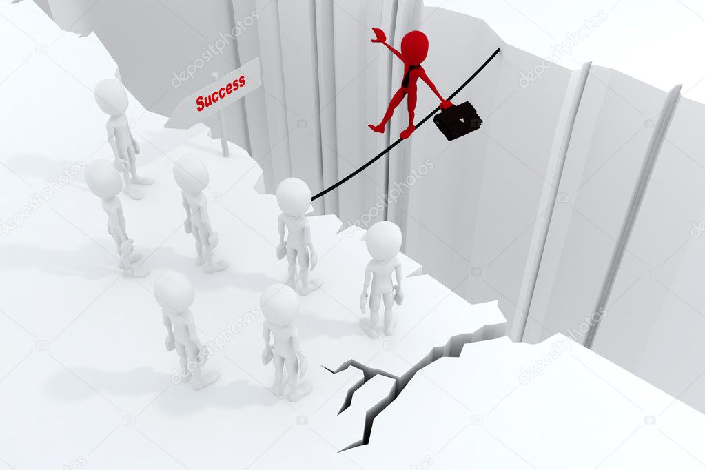 3d man success in business concept Stock Photo by ©digitalgenetics 8426287