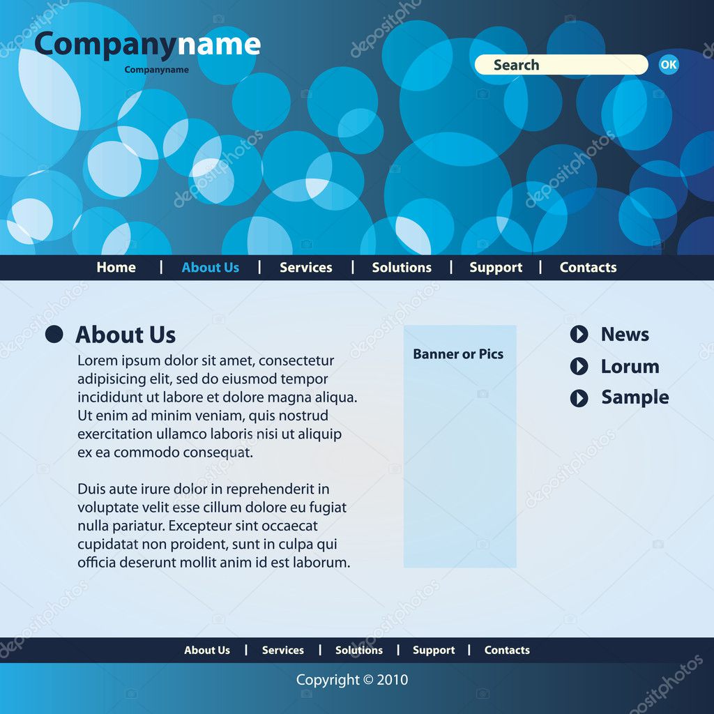 Sitio web plantilla vector Vector de stock #8038905 de ©bagotaj