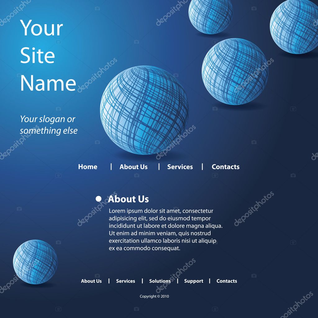 Plantilla web Vector de stock por ©bagotaj 8039024