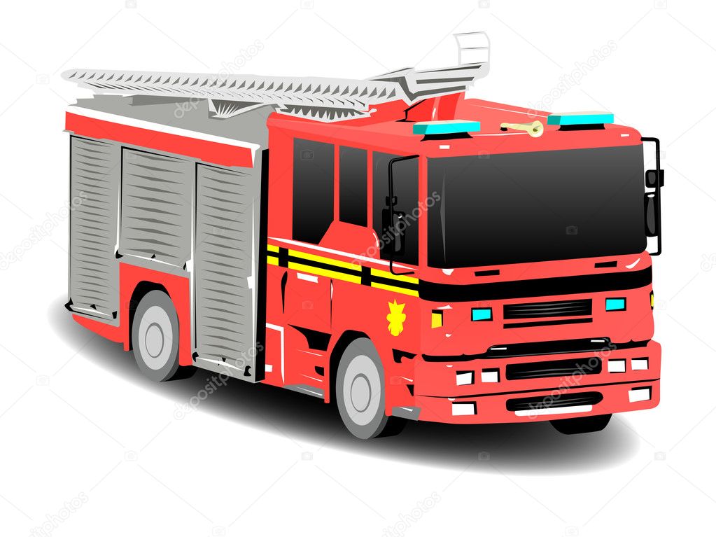 Red Emergency Services Firetruck Fire Engine Stock Photo by ©bobbigmac ...