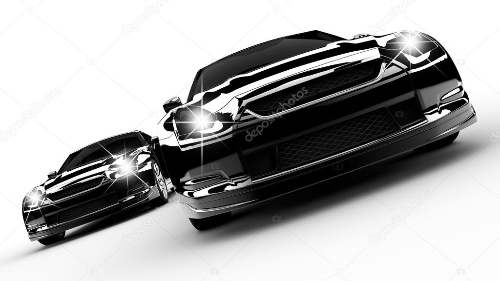 Two black cars Stock Photo by ©cla1978 9504705
