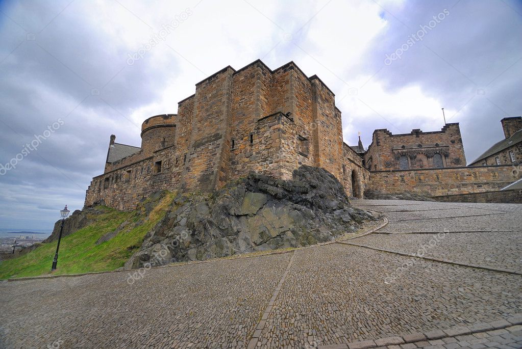 Medieval buildings in Edinburgh castle Stock Photo by ©vitalytitov 9307961