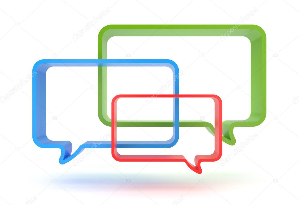 Speech bubbles — Stock Photo © Pixelery.com #9581058