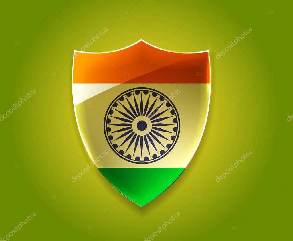 Bandera de India Vector de stock por ©redshinestudio 8618556
