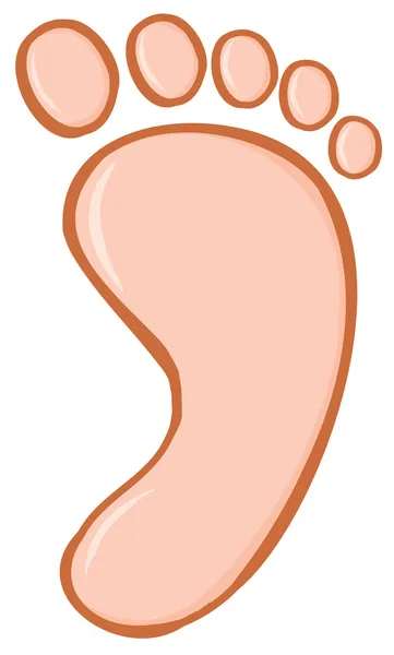 Cartoon Foot Print — Stock Vector © HitToon #61074121