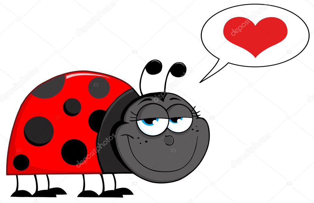 Happy Ladybug Cartoon Character Stock Illustration by ©HitToon #9323239