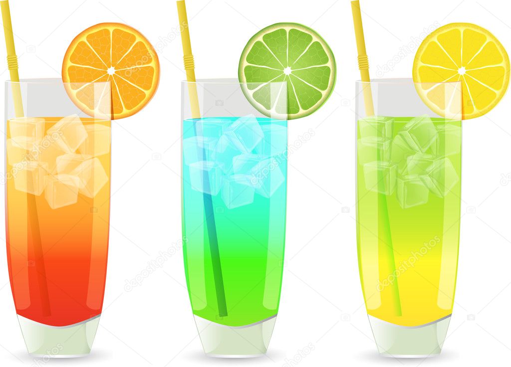 Highball Cocktail Set Stock Vector Image By ©elaineitalia 9921370