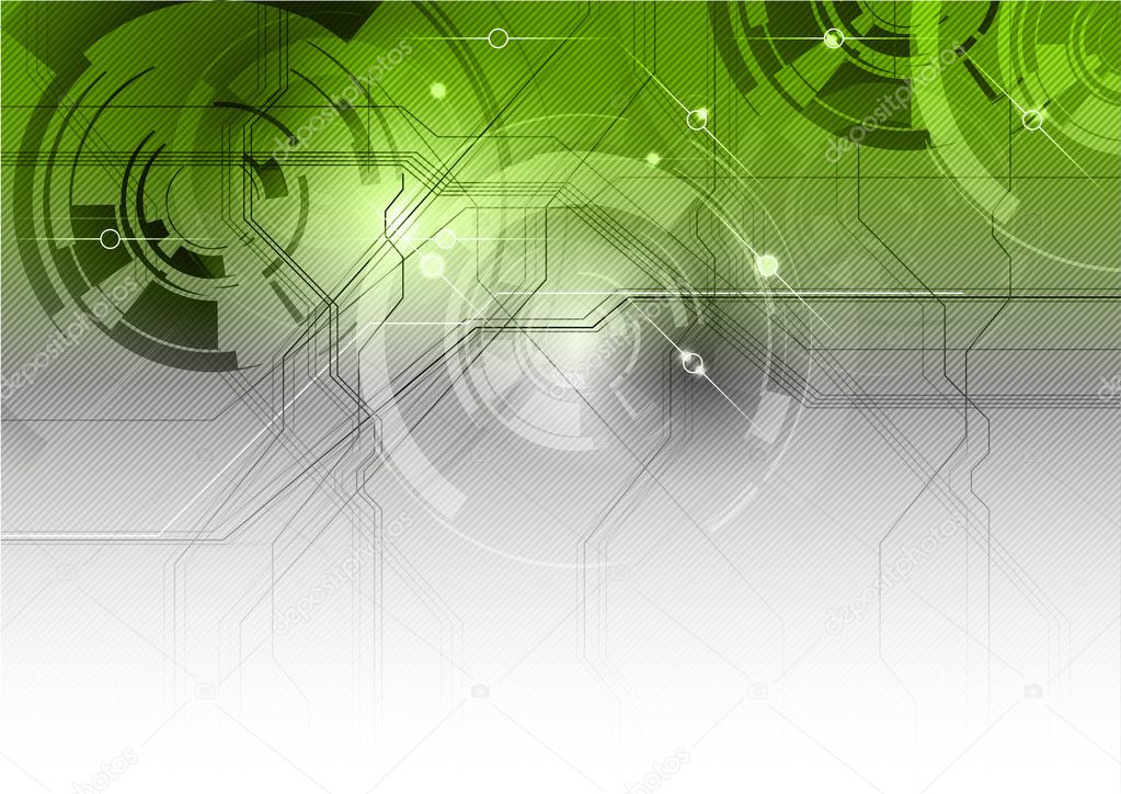 Green tech background Stock Vector Image by ©vlastas #8052607