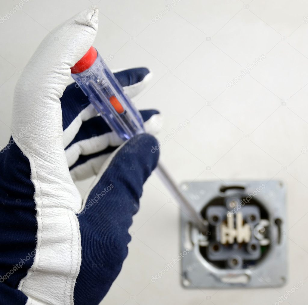 Checking the electricity — Stock Photo © peter77 #9096805