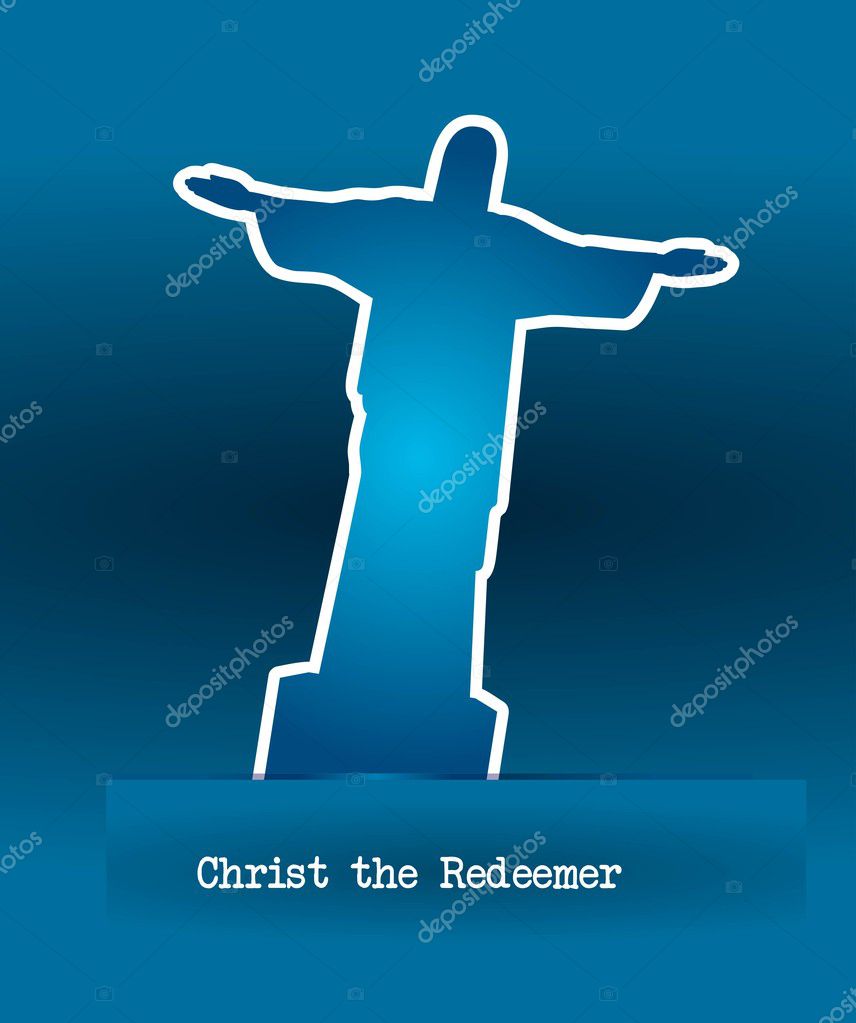 Christ redeemer vector Stock Vector Image by ©yupiramos #10562358
