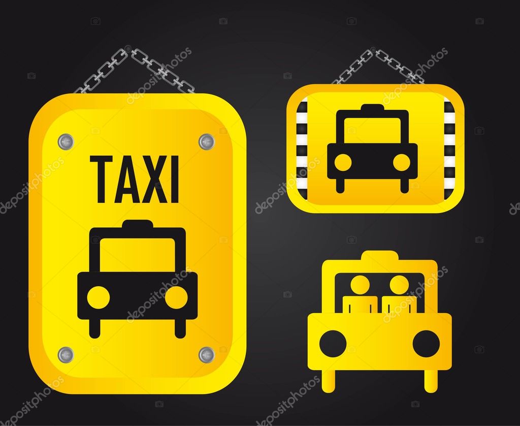 Taxi sign Stock Vector Image by ©yupiramos #9068540