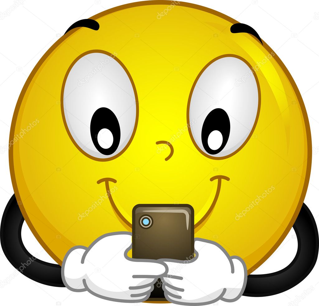 Techie Smiley Stock Illustration by ©lenmdp #10118063