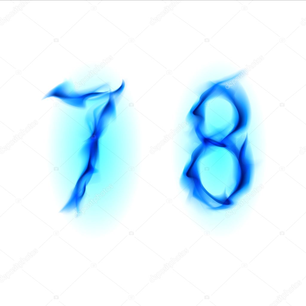 Numbers seven and eight Stock Photo by ©dvargg 9899147