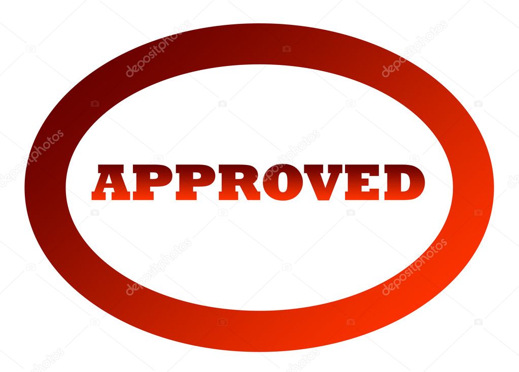 Isolated red approved stamp. — Stock Photo © speedfighter17 #8339105