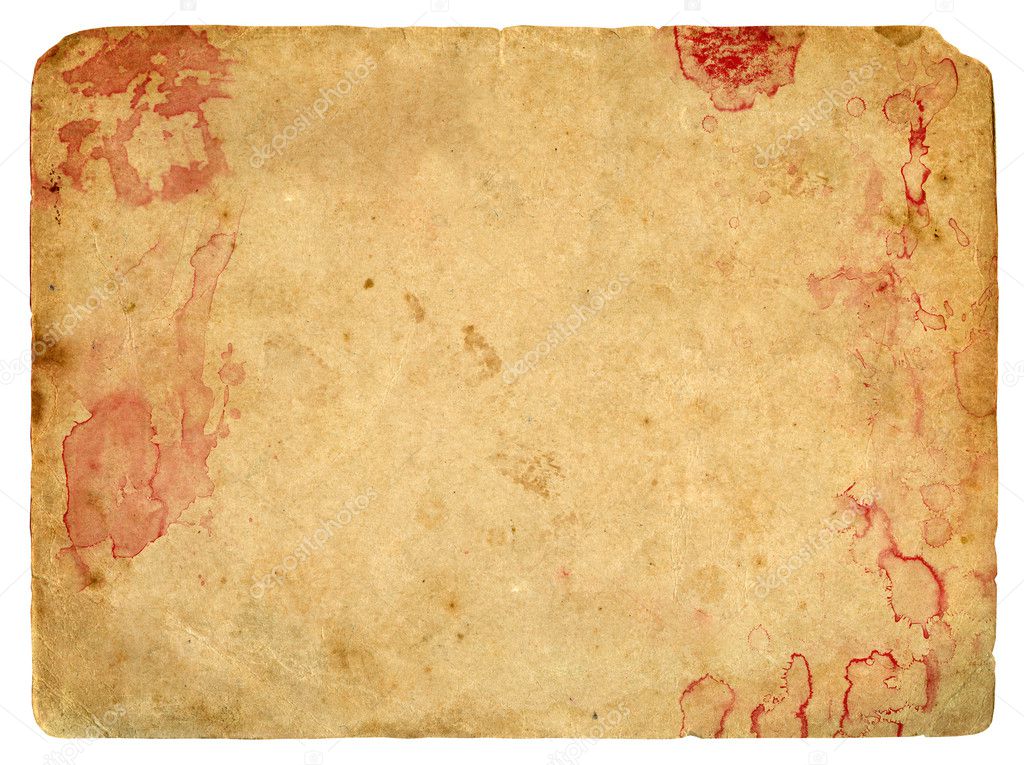 Old paper with blood spots. — Stock Photo © aelita #9034304