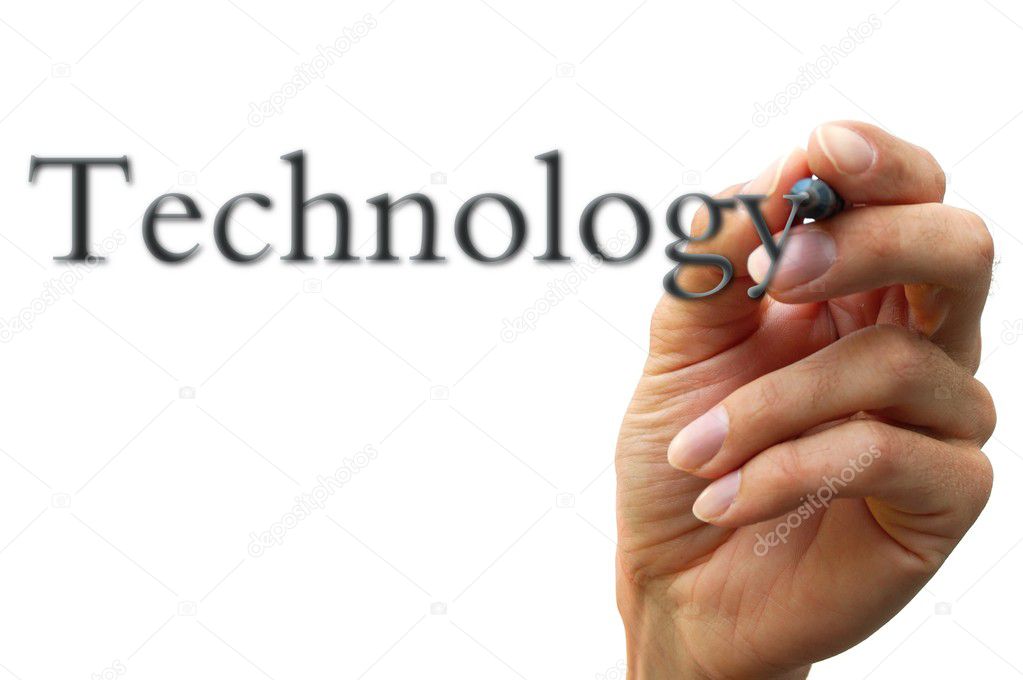 Hand writing technology — Stock Photo © Viviamo #10596739