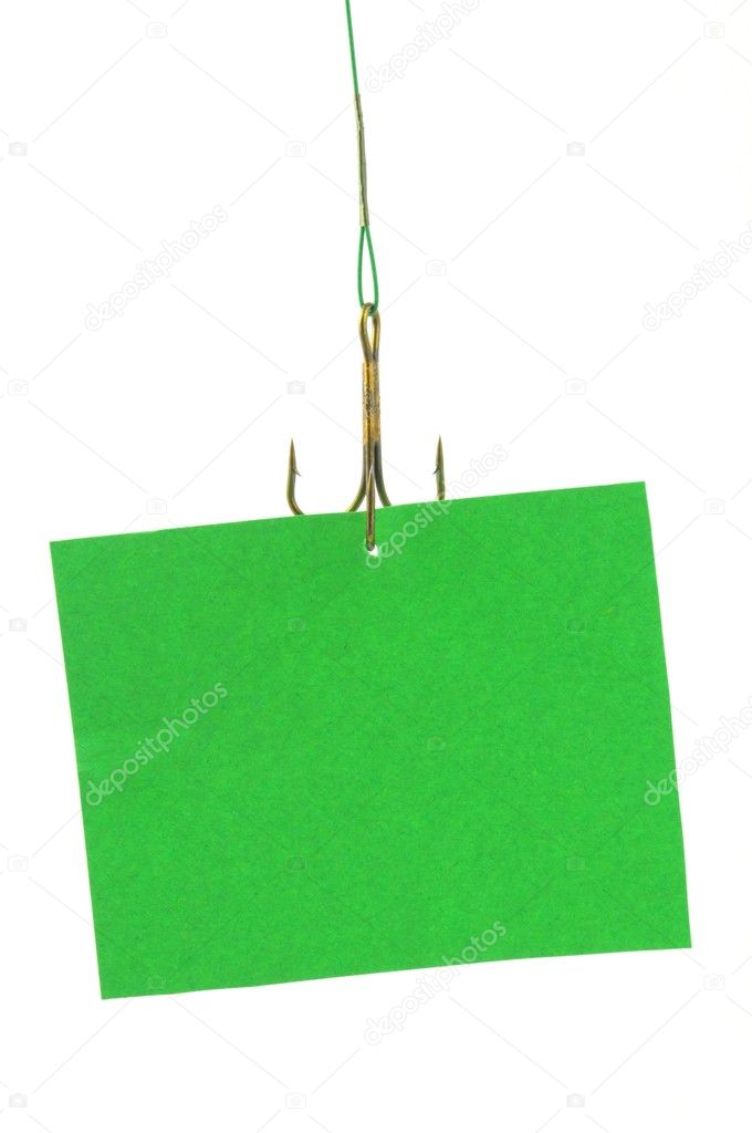 Notice hanging on hook Stock Photo by ©Viviamo 10597318