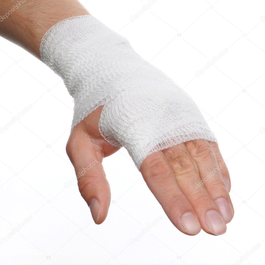 Bandage on a hand — Stock Photo © Viviamo #9843510