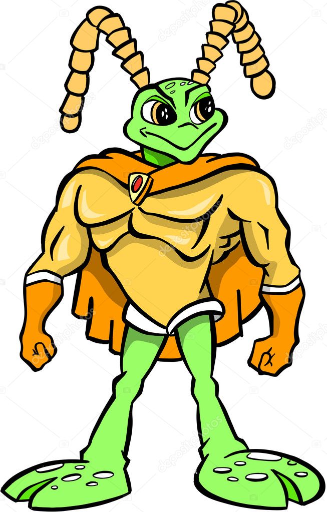 Insect Bug Hero Vector Illustration — Stock Vector © MisterElements ...