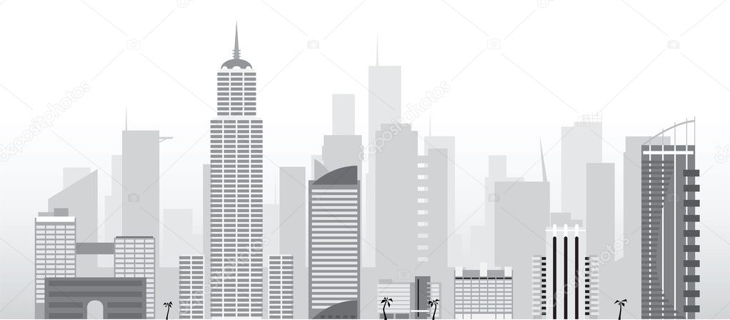 Vector city Stock Vector by ©Lemion 9677148