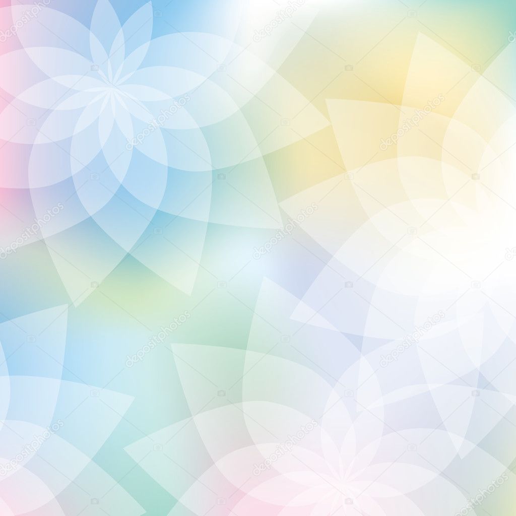 Fondo floral en colores pastel — Vector de stock © illustrart #10050529