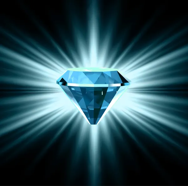 Beautiful blue crystal background. Vector - Stock Image - Everypixel