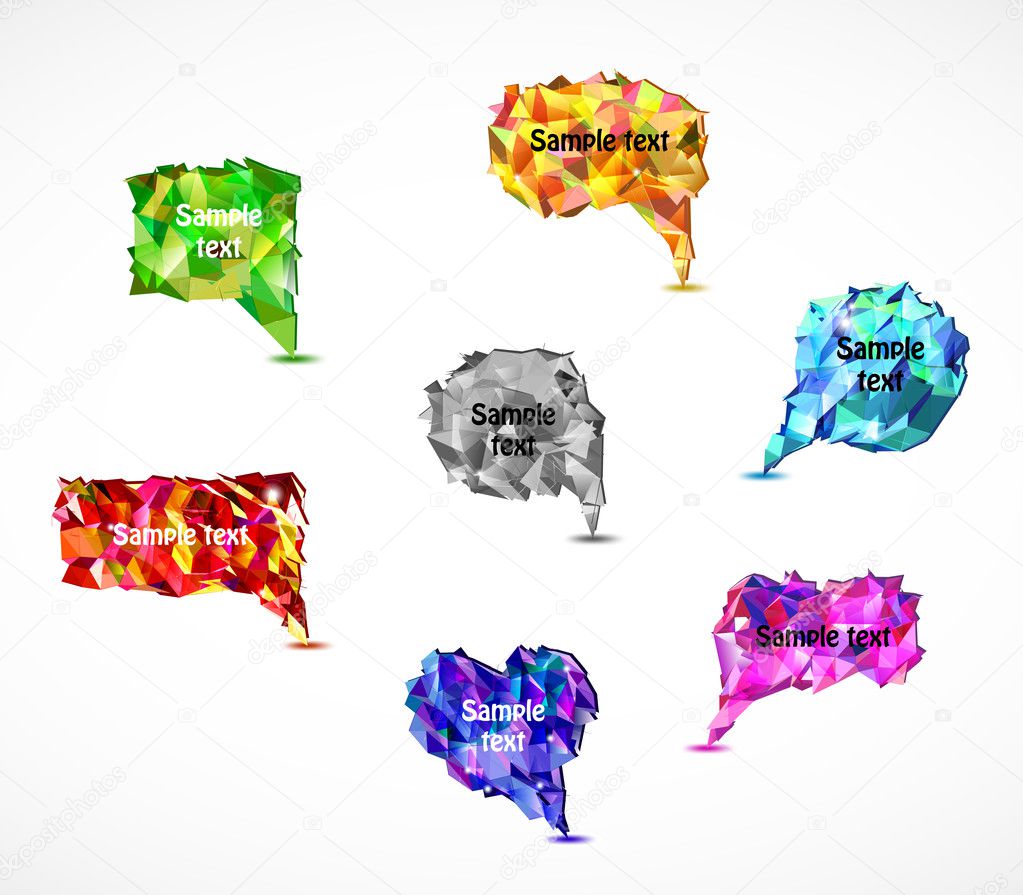 Talking triangle bubble. Vector Stock Vector Image by ©emaria #9871828