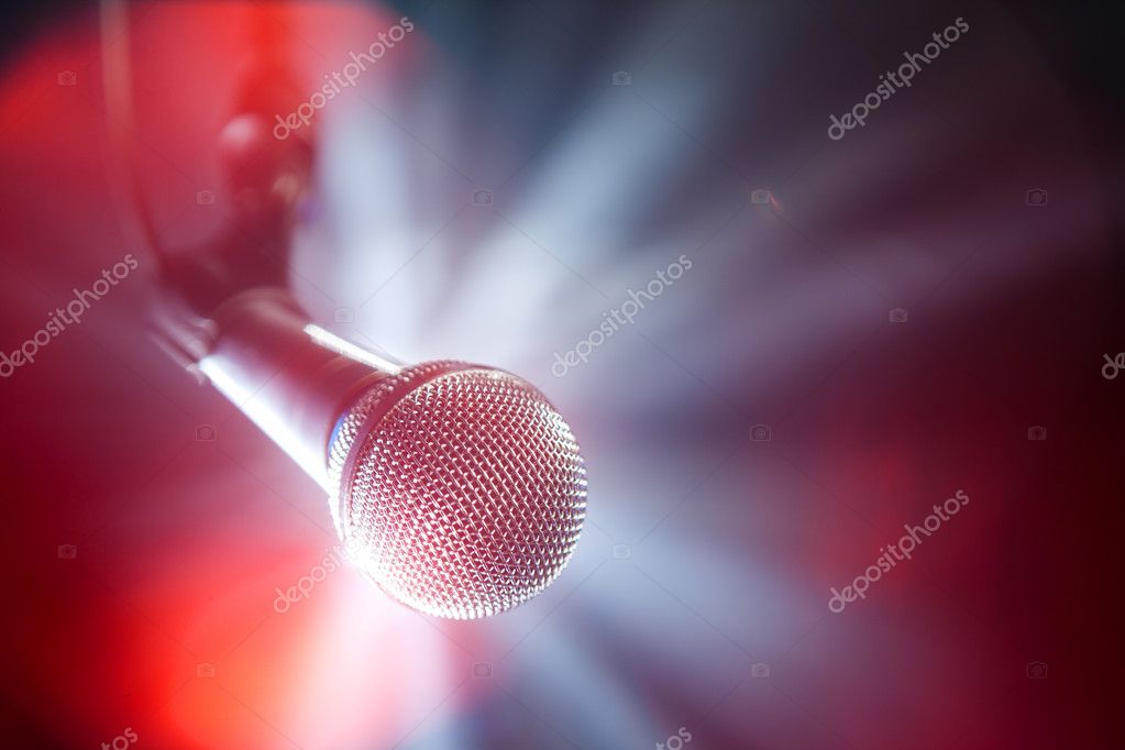 Music microphone Stock Photo by ©nikkytok 10238642