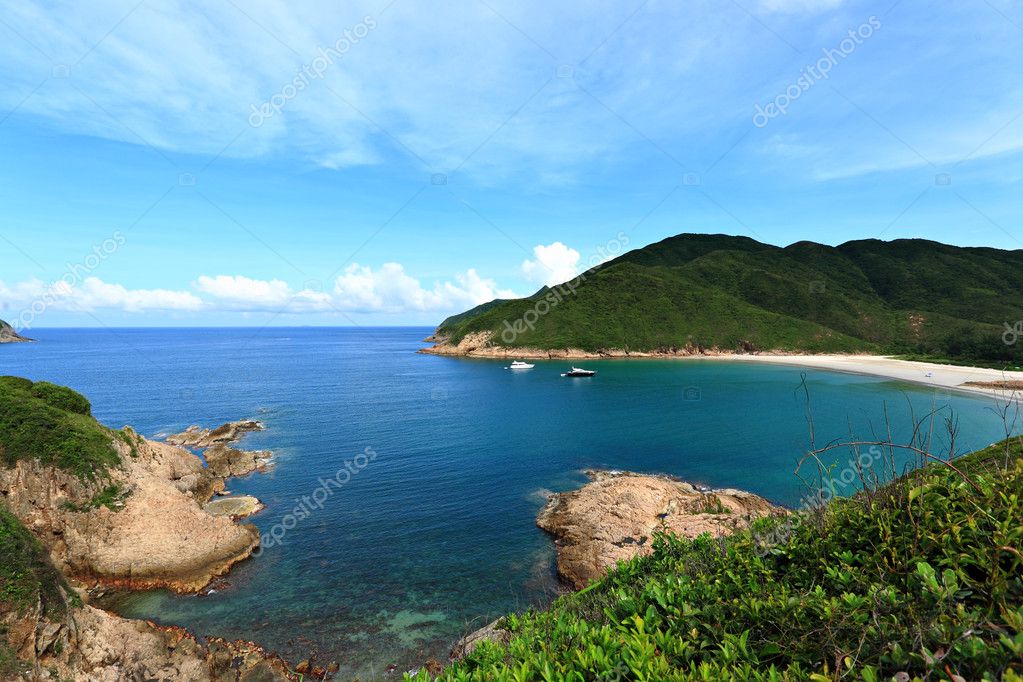 Sai Wan beach in Hong Kong — Stock Photo © leungchopan #8232336