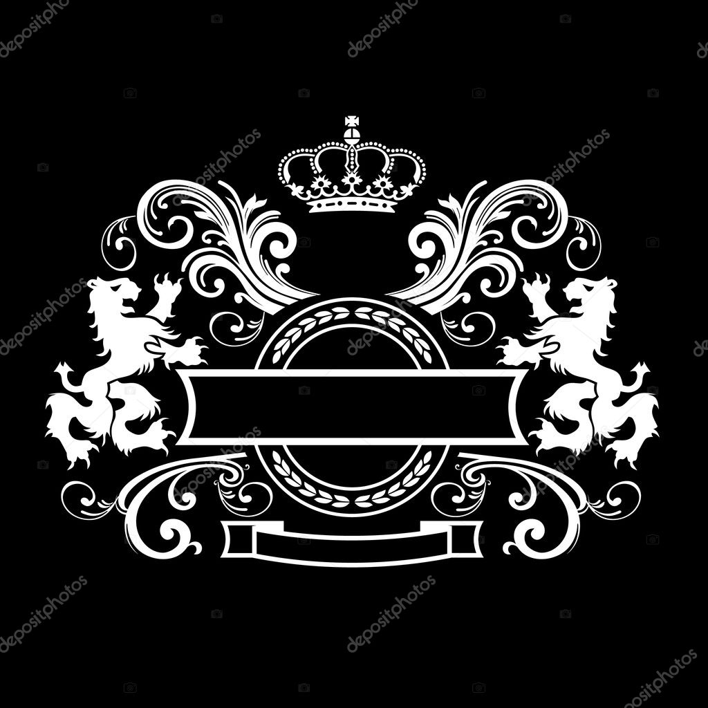 Vintage Royal Shield — Stock Vector © deskcube #9571646