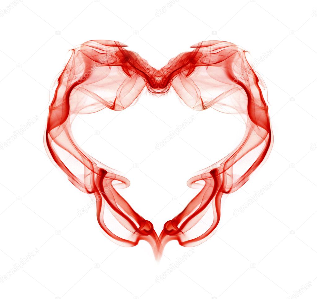 Smoke heart for valentine's day Stock Photo by ©dmitryzubarev 8955882