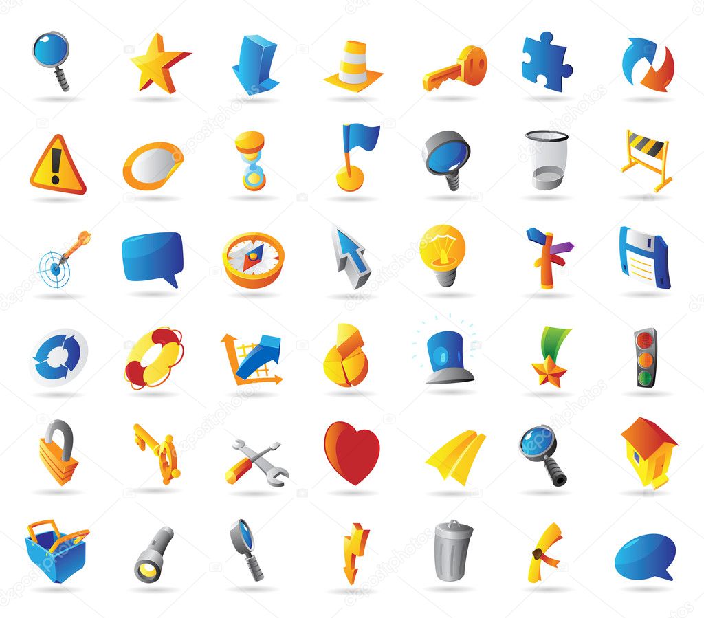 Symbol icons — Stock Vector © ildogesto #9446815