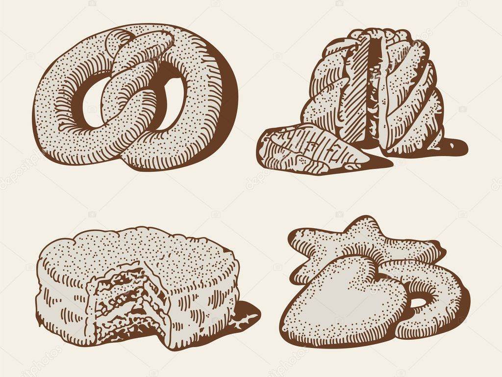 Bakery set Stock Vector Image by ©zsooofija #9377779