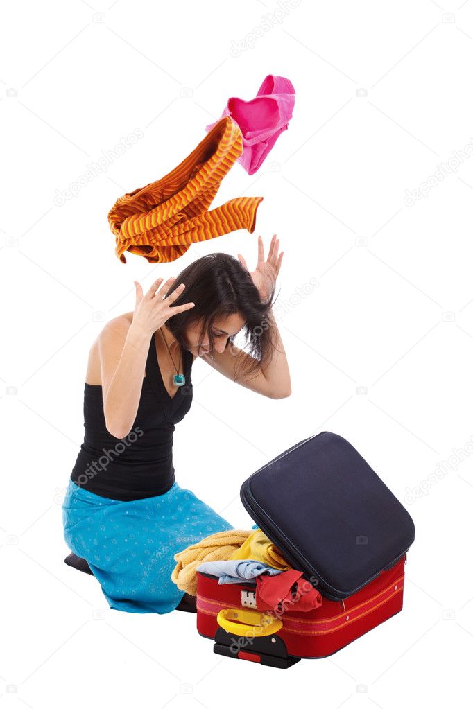 Girl packing Stock Photo by ©grafvision 10578737