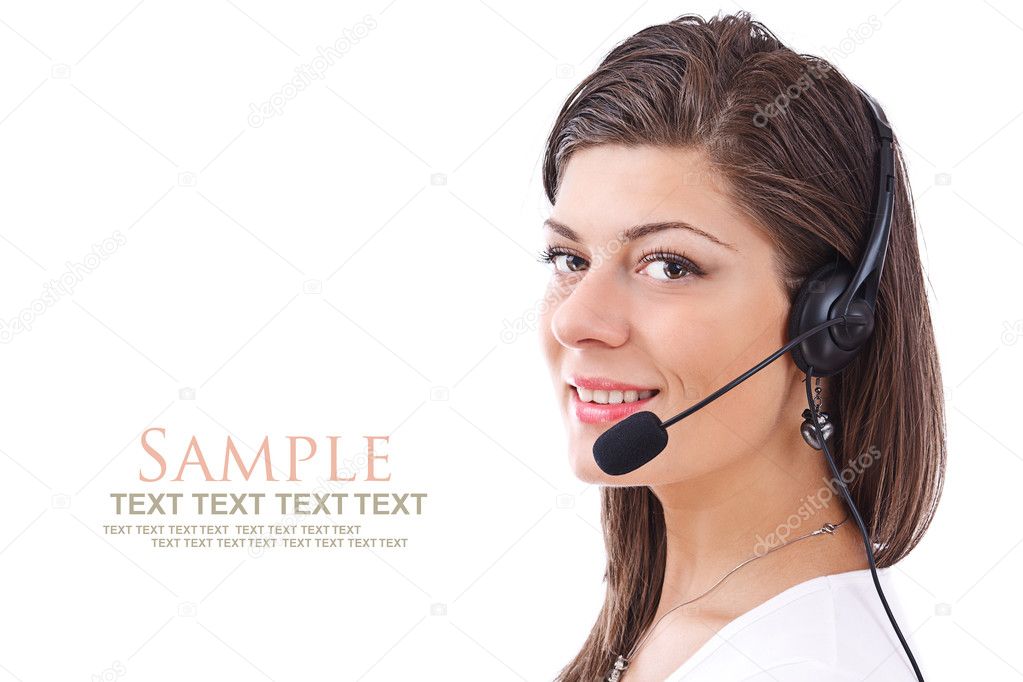 Young female operator — Stock Photo © grafvision #9203664