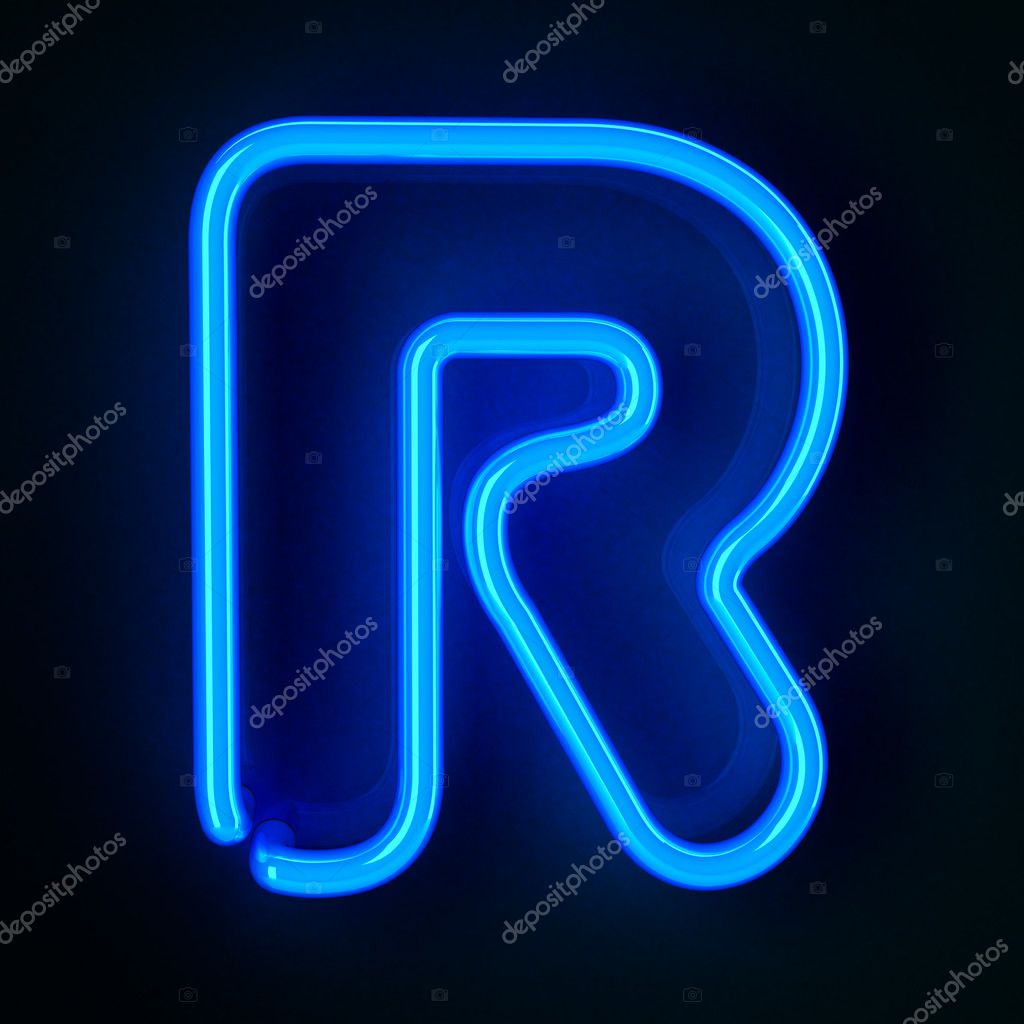 Neon Sign Letter R — Stock Photo © creisinger #8834000