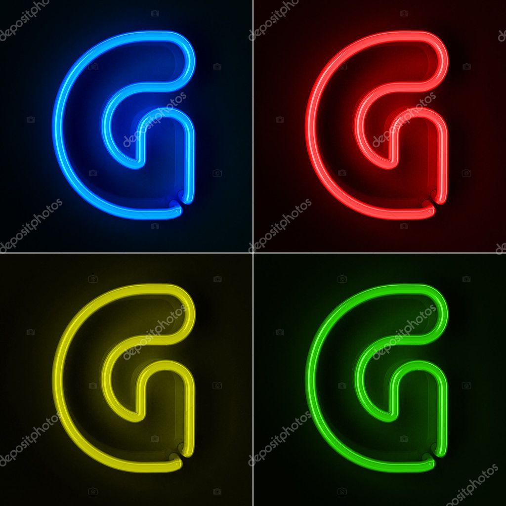 Neon Sign Letter G Stock Photo by ©creisinger 8885147