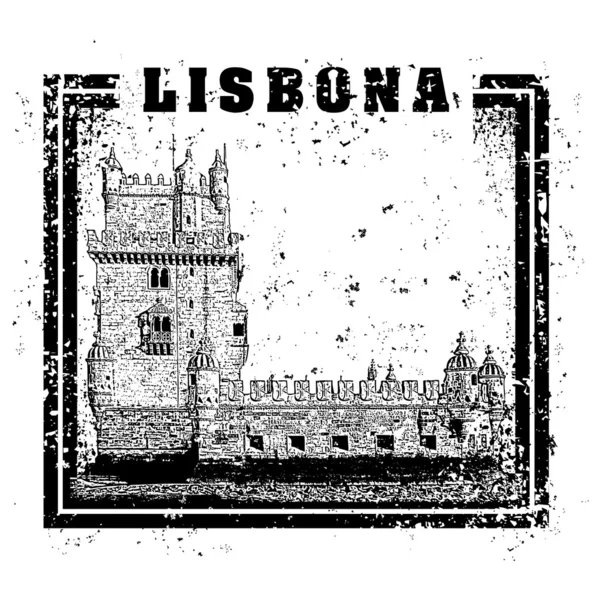 Vector illustration of isolated Lisbon icon — Stock Vector © MyVector ...