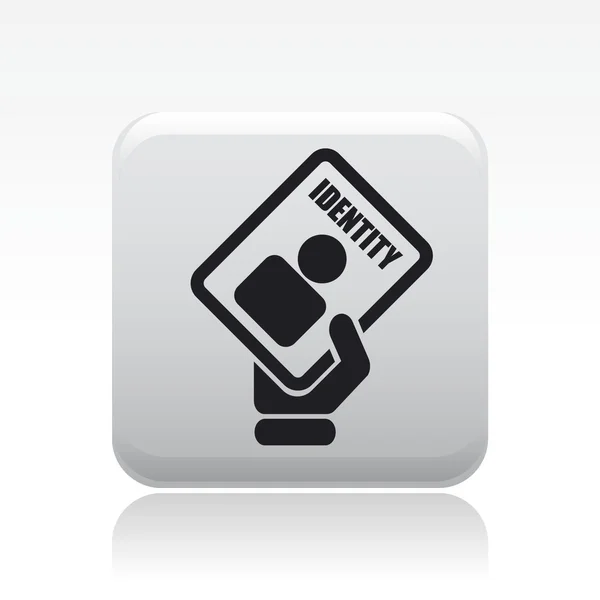 Vector illustration of single ID card icon Stock Vector Image by ...