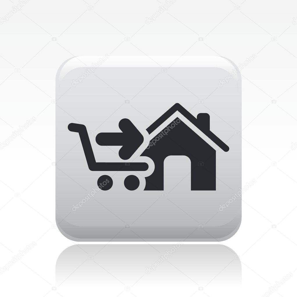 Vector illustration of single store icon — Stock Vector © MyVector #8822155