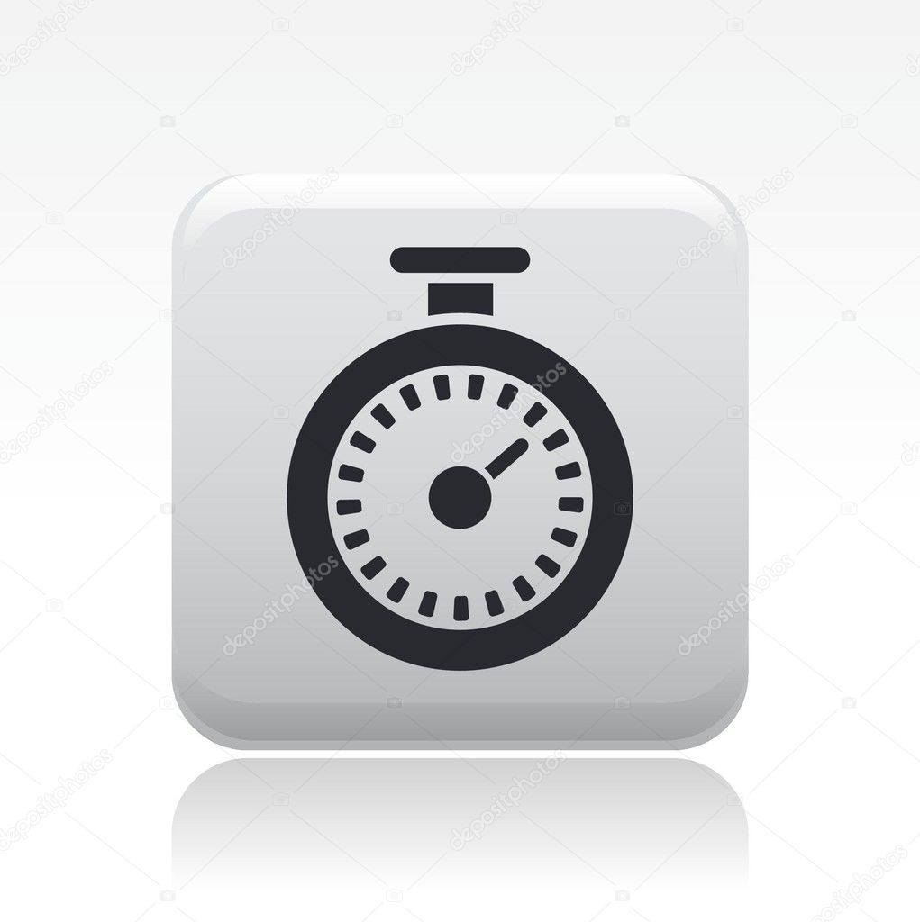 Vector Illustration Of Isolated Timer Icon Stock Vector By ©myvector