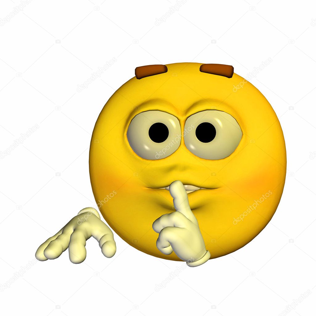 Emoticon de sigilo — Fotografias de Stock © Chastity #9066041