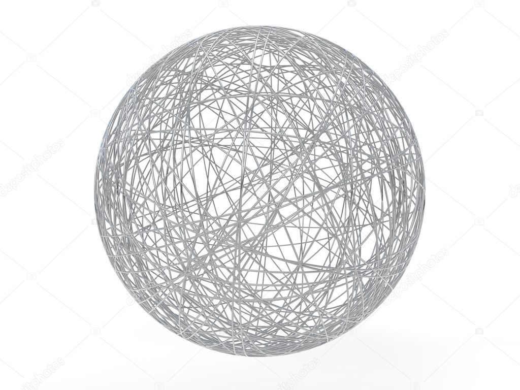 Wireframe metal ball Stock Photo by ©Iznogood 9785686
