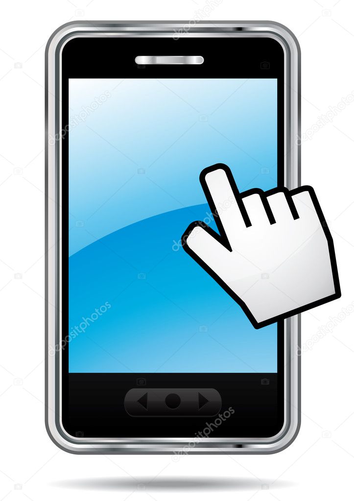 Smartphone vector icon with hand cursor. Touchscreen symbol. ⬇ Vector ... Smartphone vector icon with hand cursor. Touchscreen symbol. ⬇ Vector ...