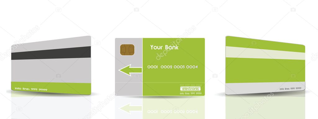 Green Credit Cards Templates Stock Vector Image by ©bigfatnapoleon #8884105