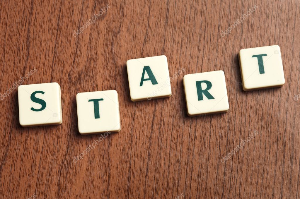 Start word made by letter pieces #8218551 - Larastock