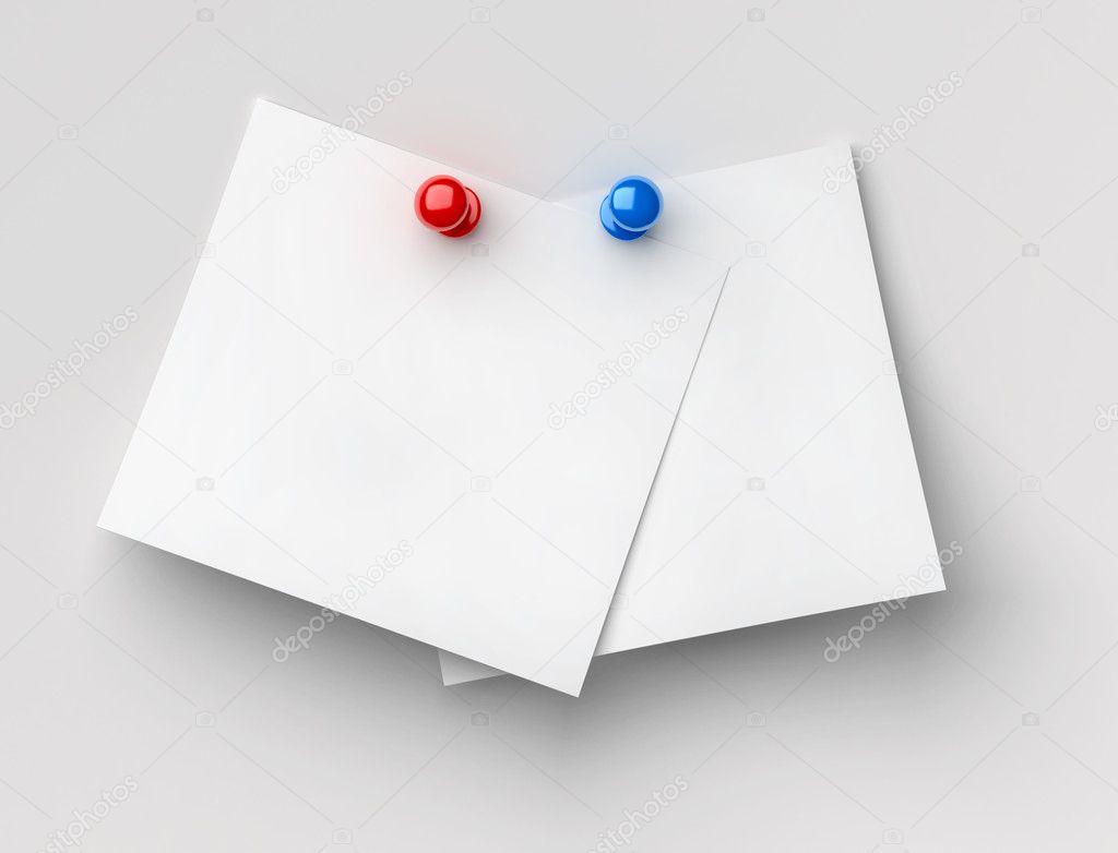 Two pin notes Stock Photo by ©lexaarts 8354708
