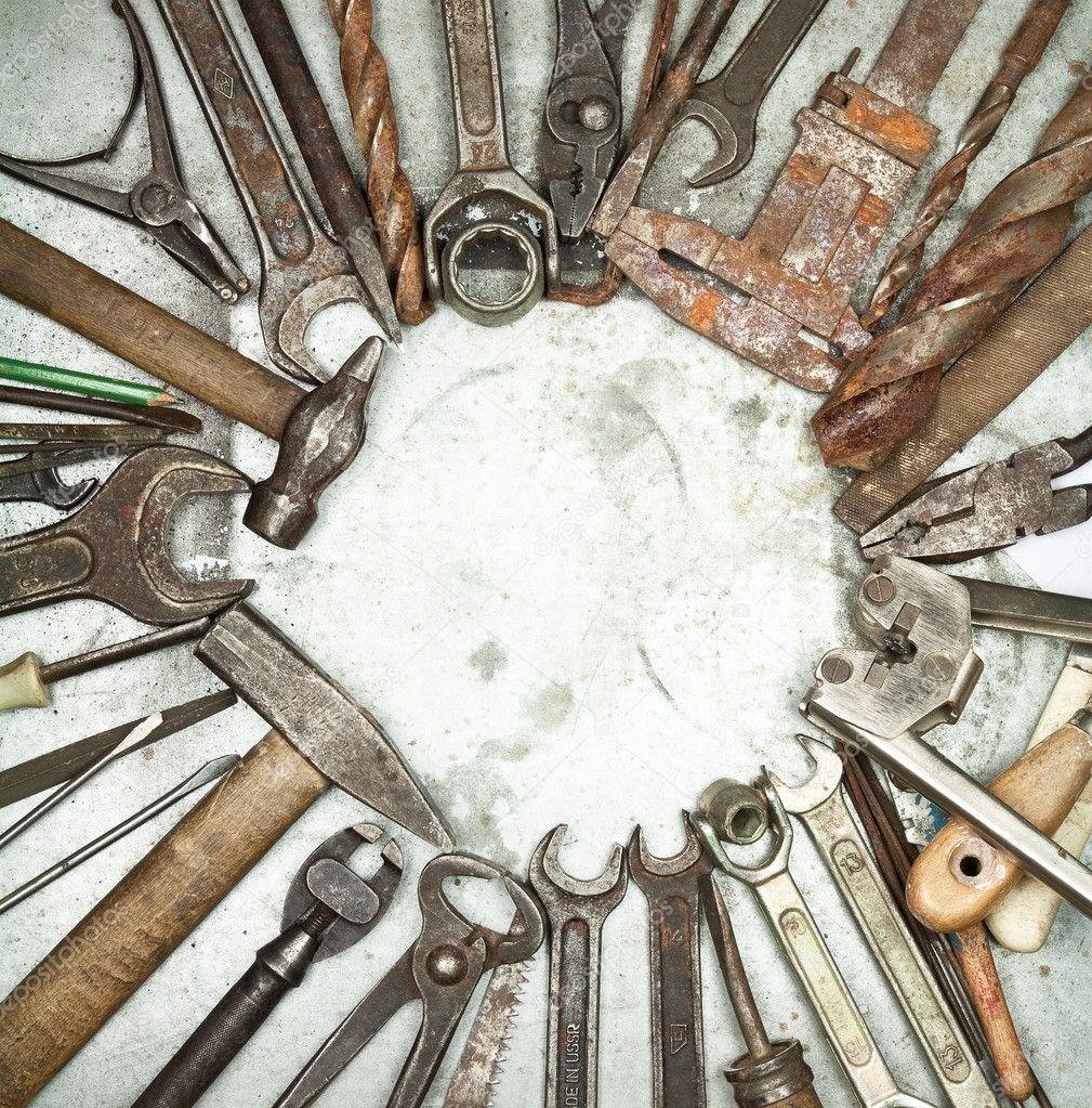 Old tools background Stock Photo by ©Pupkis 8551866